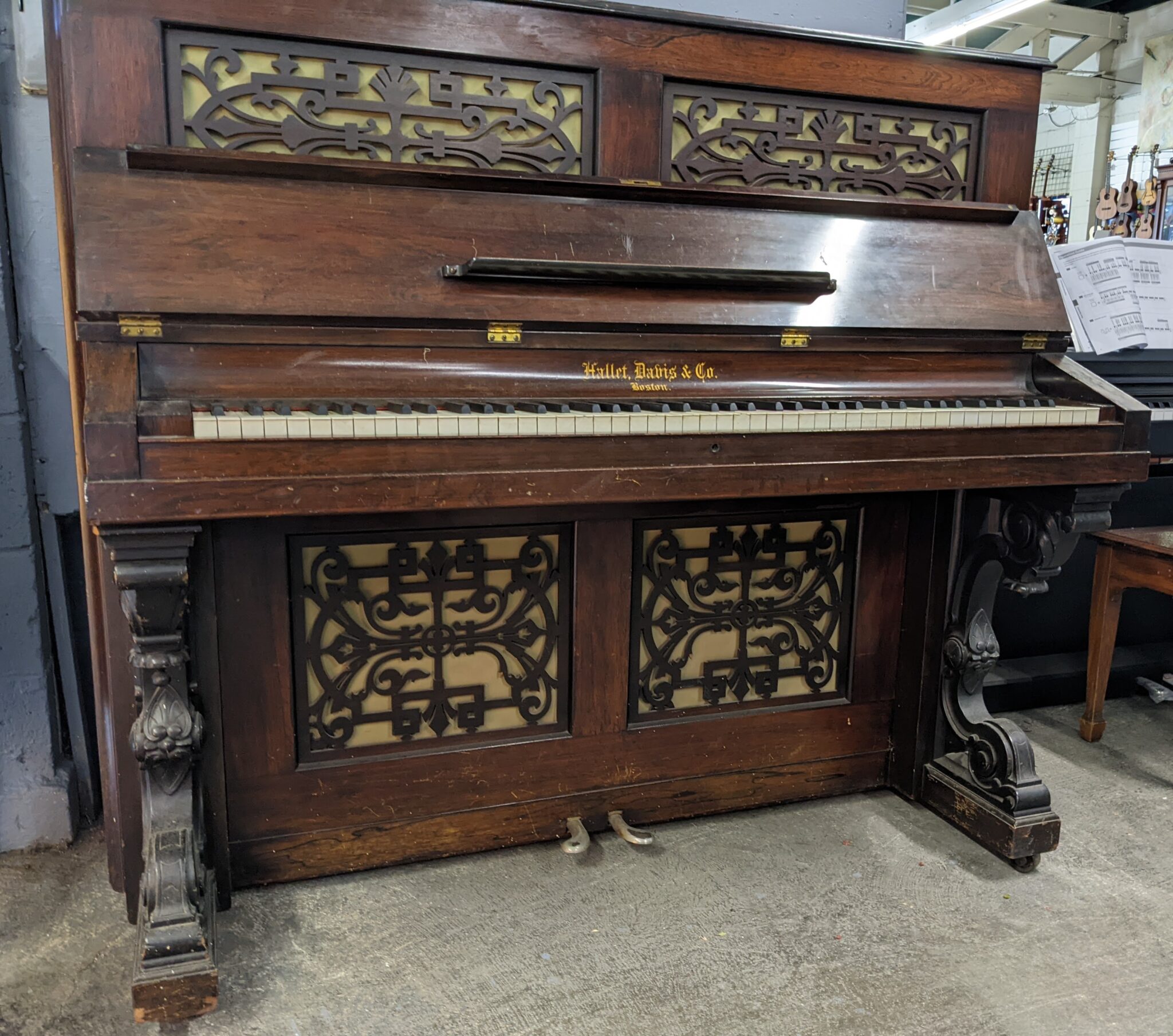 Hallet Davis Upright *Awaiting Restoration* - DC Piano Company